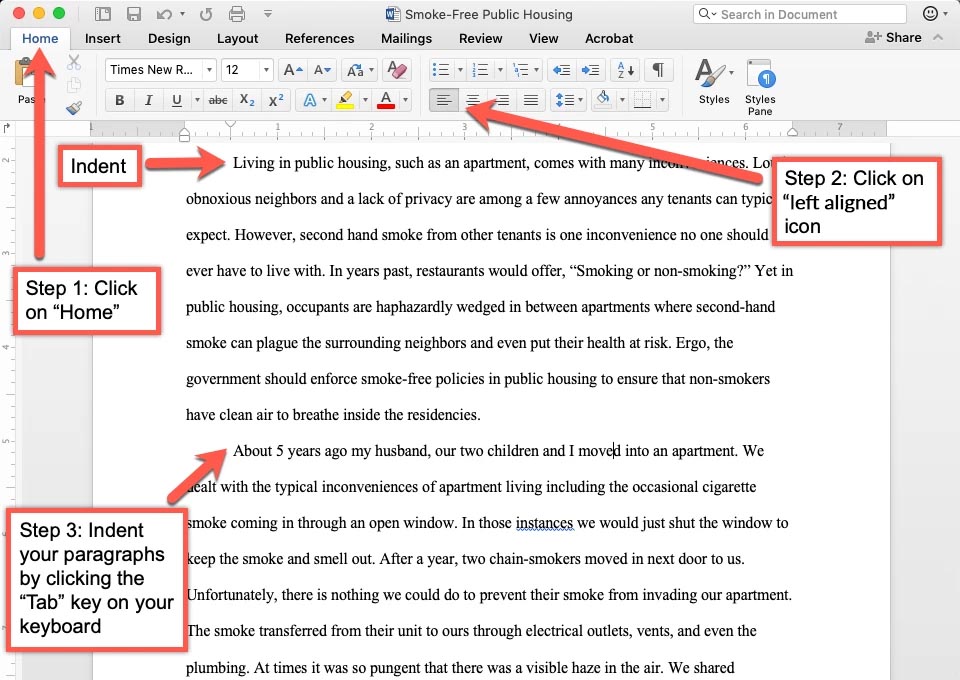 Paragraphs