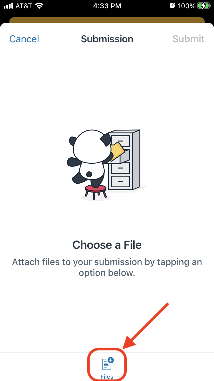 Manage and Submit Assignments Using an iOS device